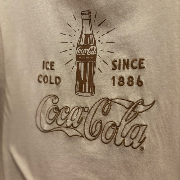 Coca Cola | Tops | Coca Cola Tan Short Sleeve Tee With Vintage Design ...